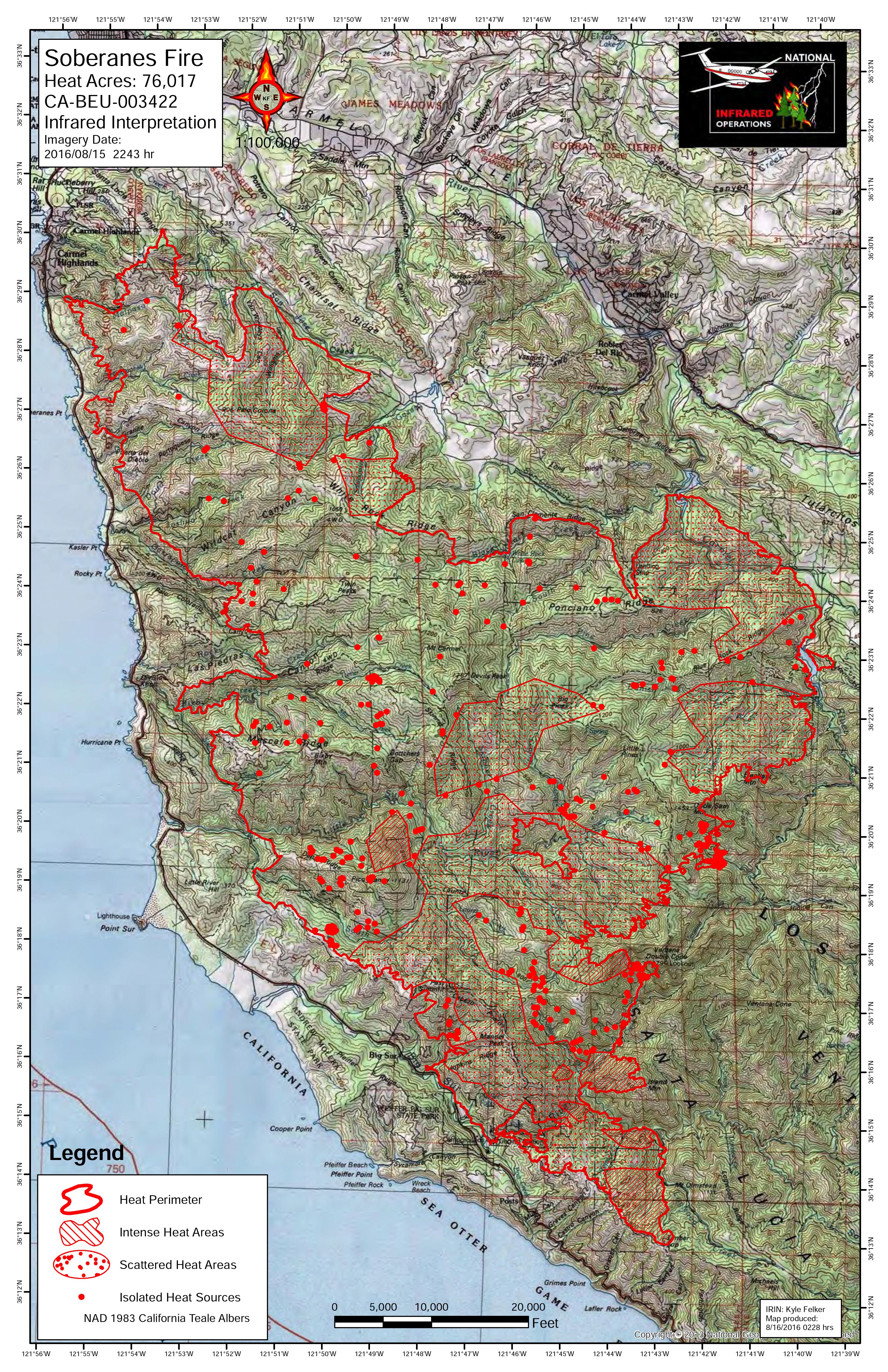 Soberanes Fire, Day 26, 8/16/16 – Maps, etc. – BigSurKate