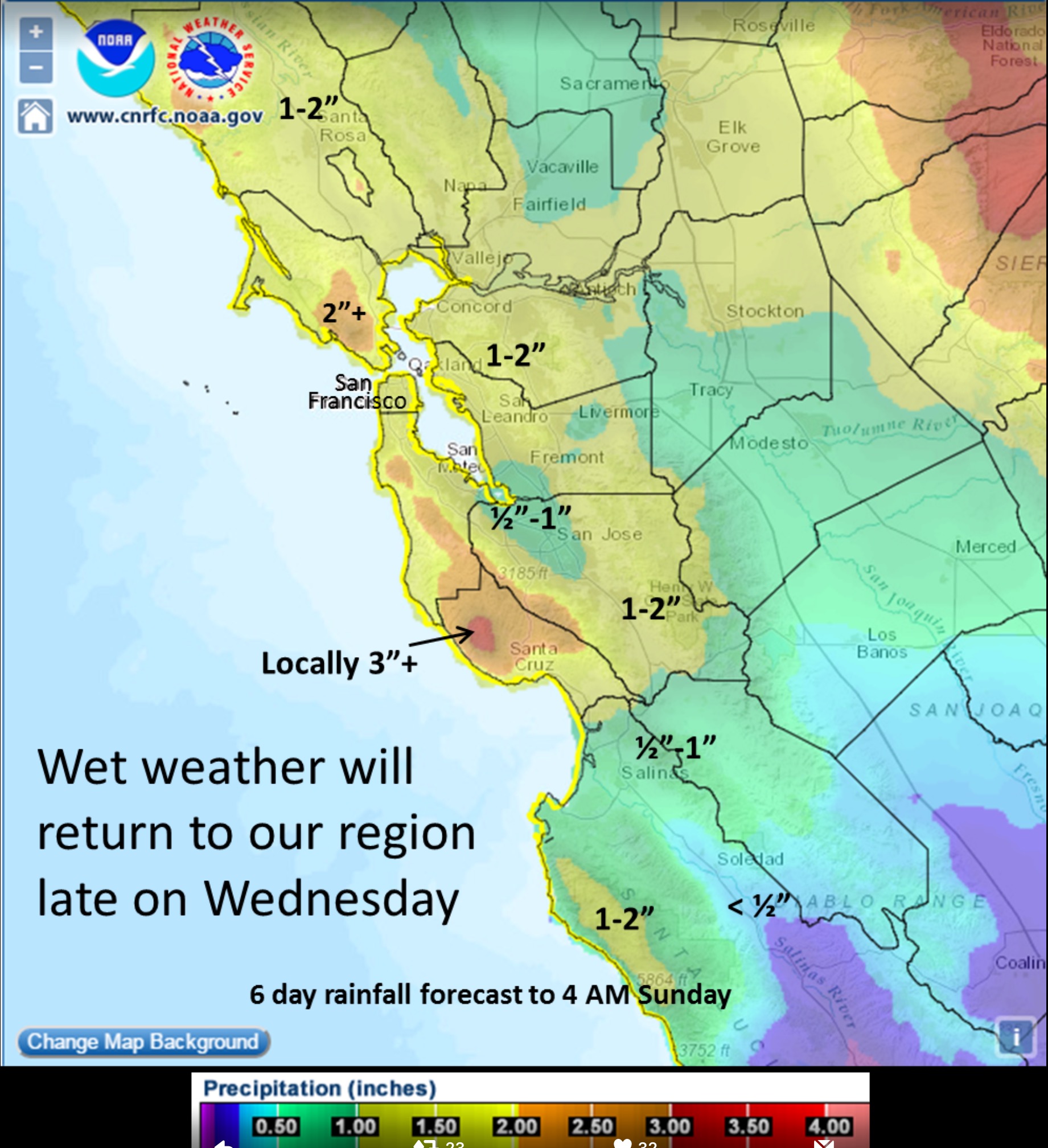 Upcoming rain expectations – BigSurKate
