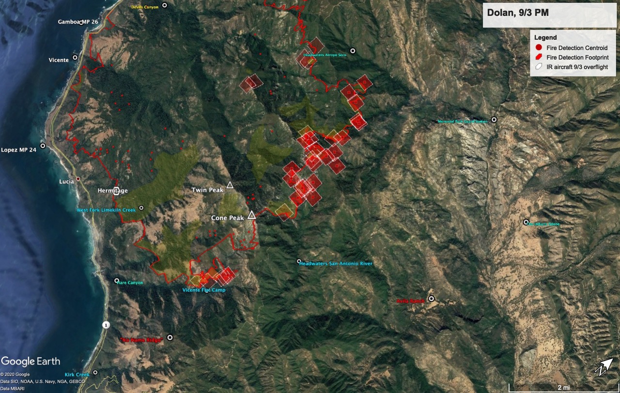 Dolan Fire, Day 17, Sept 3, 2020 – BigSurKate