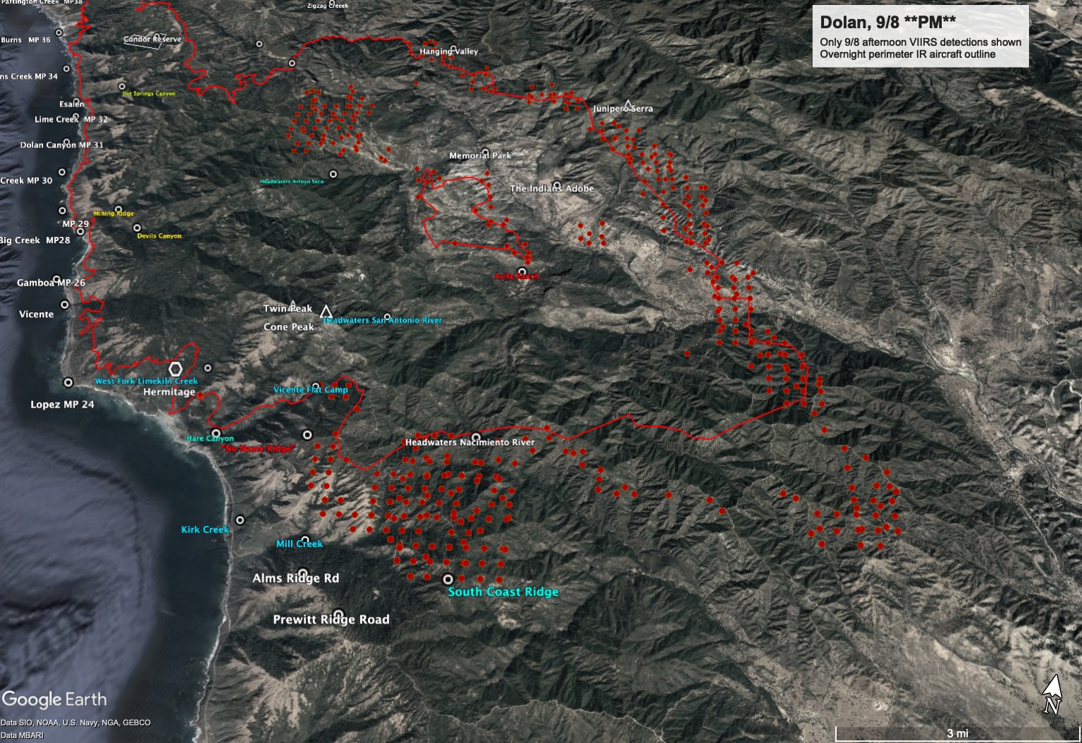 Evening Update, Dolan Fire, 9/8/20 – BigSurKate
